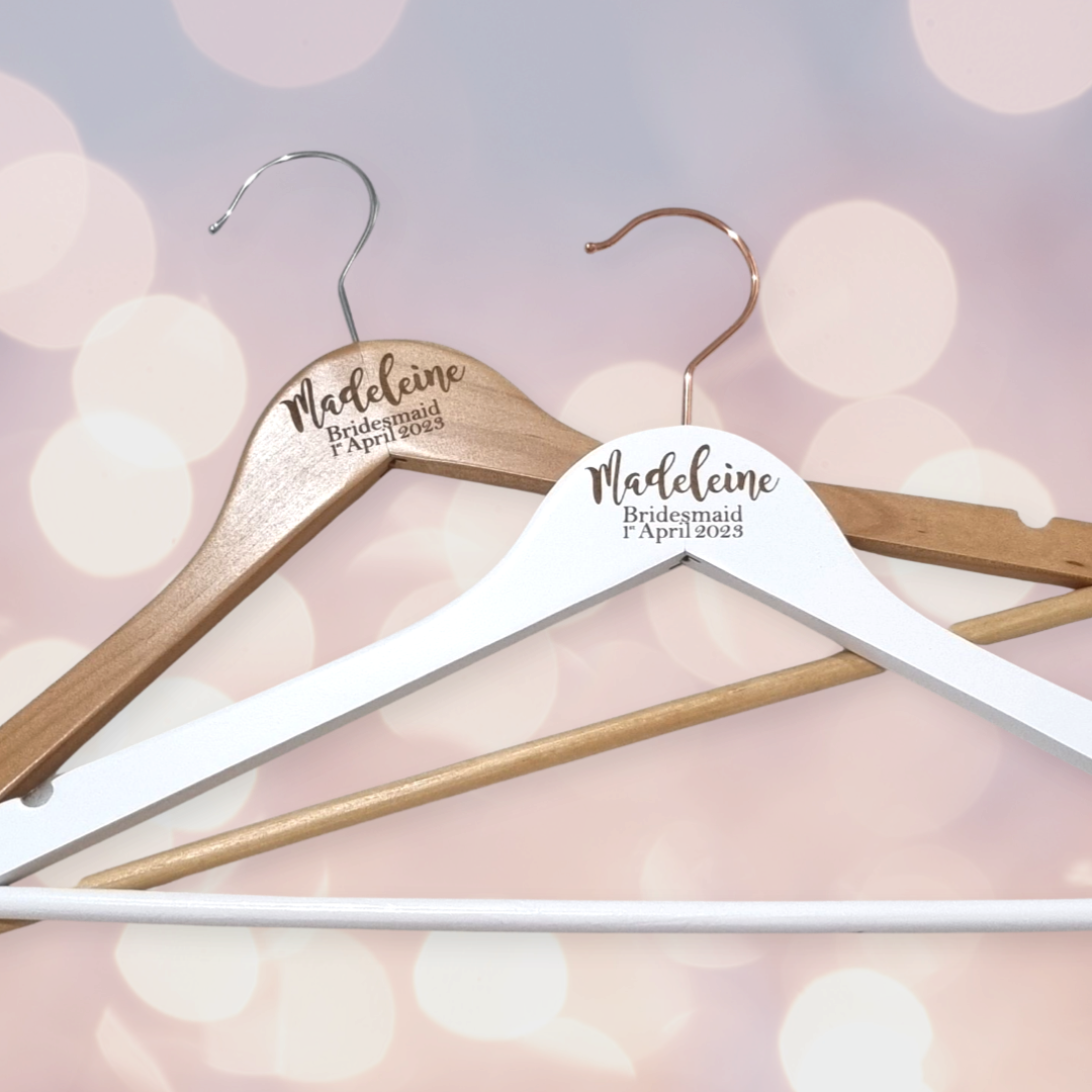 Personalised Wooden Hangers | The Bridal Box Co.